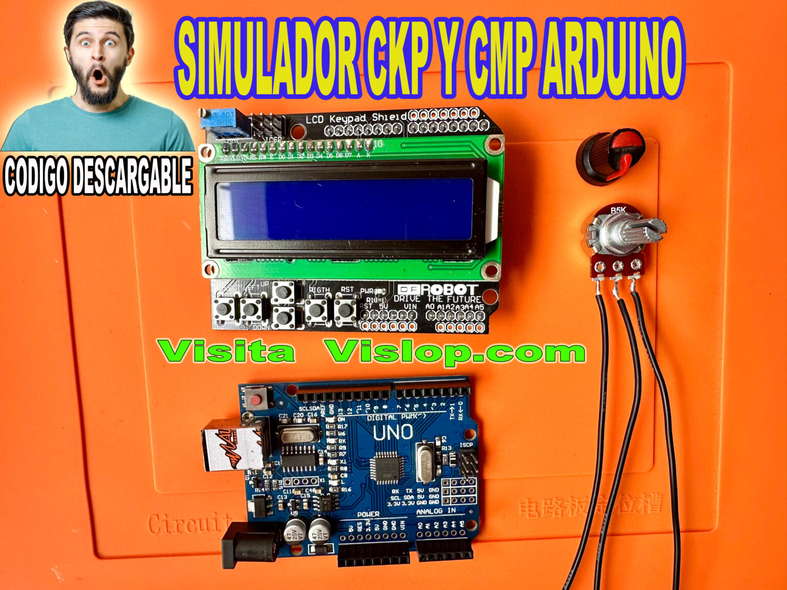 Simulador de señales CKP y CMP (Arduino) Versión Bs1.20 – Evolucion Automotriz Colombia